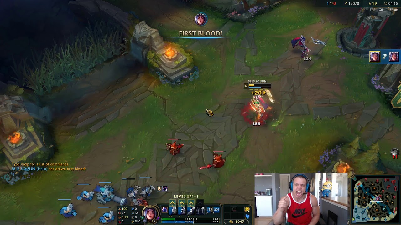 Tyler1 vs Riot Blaustoise - Irelia - YouTube