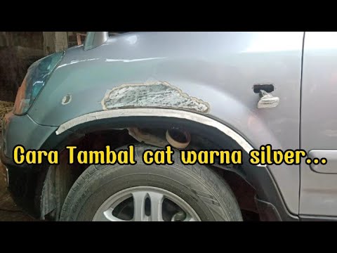 Cara sisip cat mobil warna silver.... - YouTube