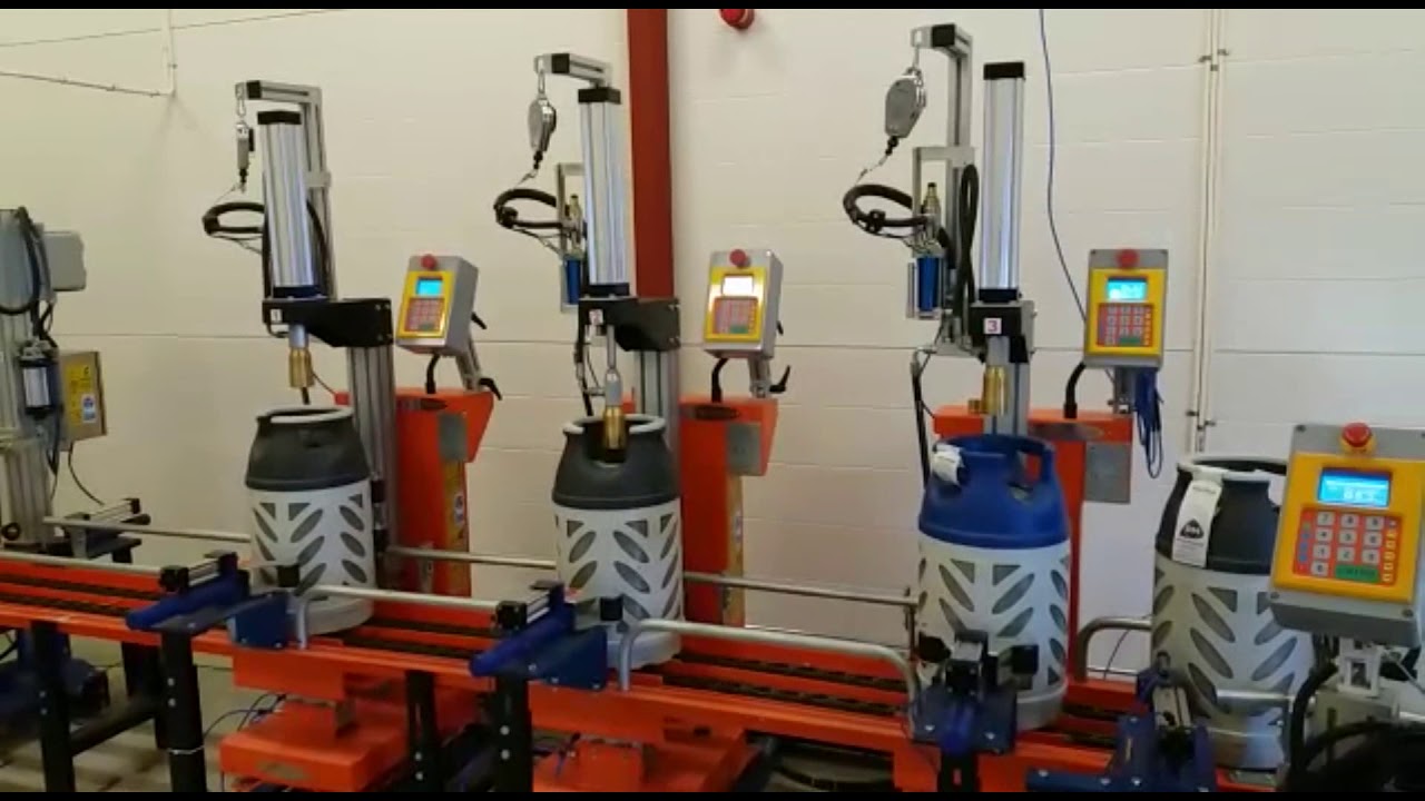 IN-LINE LPG CYLINDER FILLING SYSTEM - YouTube