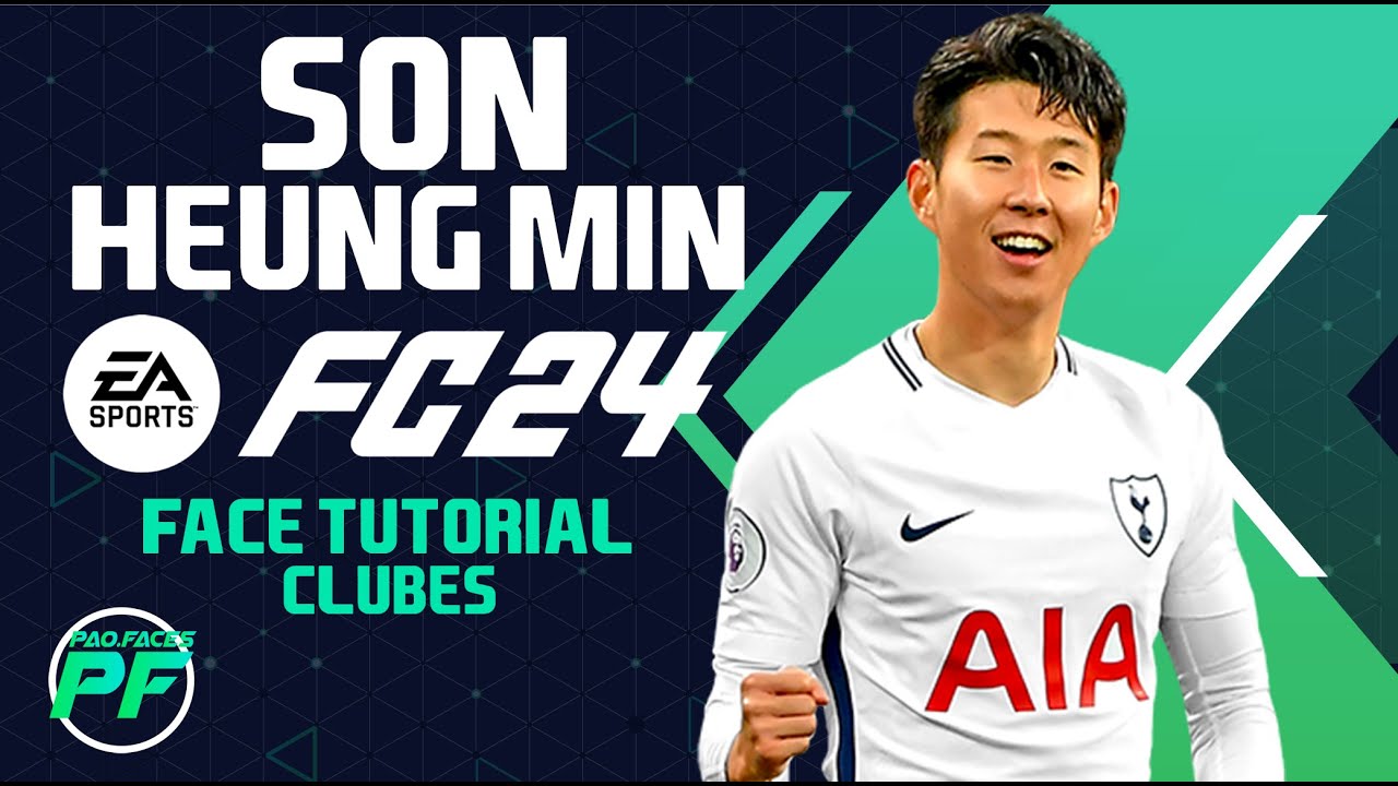 EA FC 24 Son Heung Min (손흥민) 각 FC 24 FACE Pro Clubs CLUBES PRO Face ...
