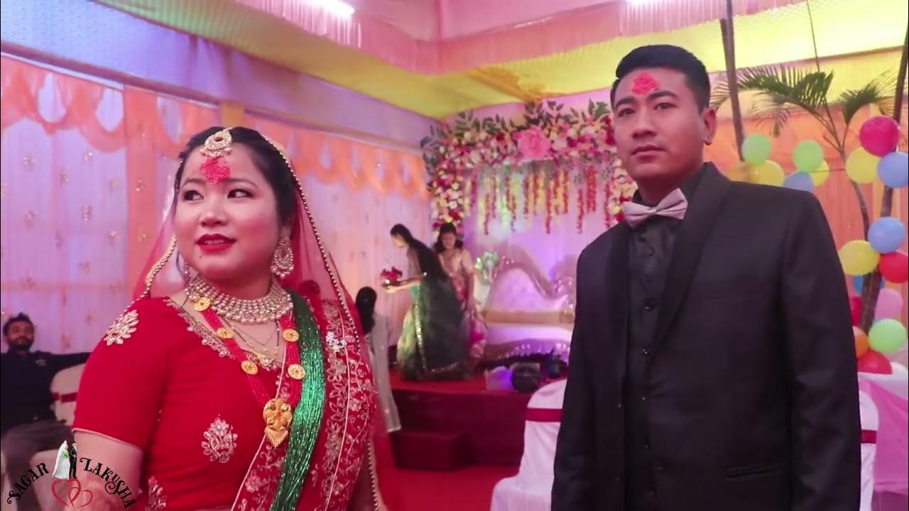 Nepali wedding reception ll Sagar weds Lakusha ll - YouTube