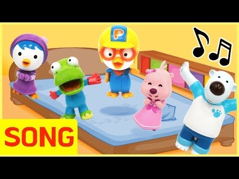 Pororo and friends Five Little Monkeys Jumping On The Bed Nursery Rhyme ...