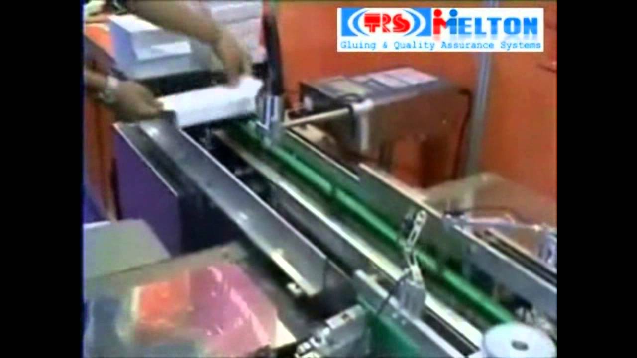 Semi-Automatic Boxes Gluing & Closing Machine - YouTube