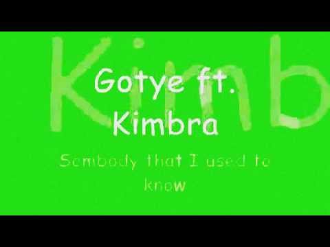 Gotye ft. Kimbra - Sombody that I used to know [Lyrichs on screen]