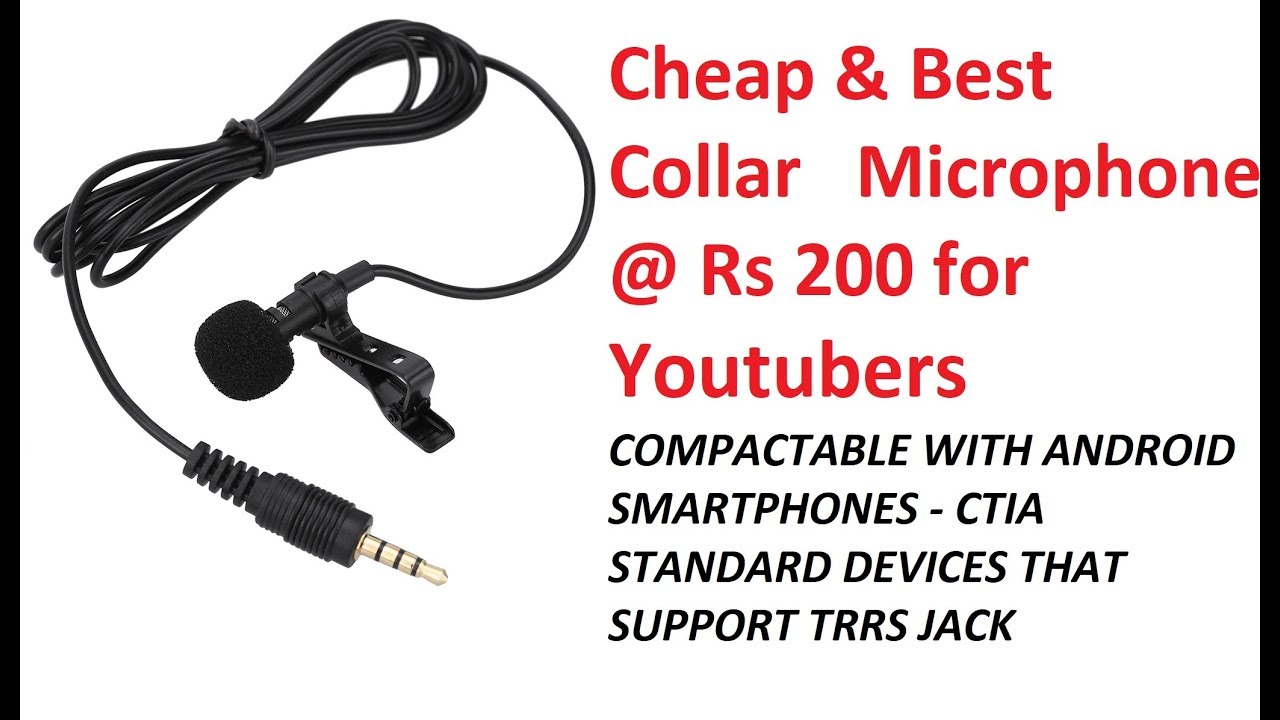 Best Collar Mic for Youtubers @ Rs 200 - YouTube