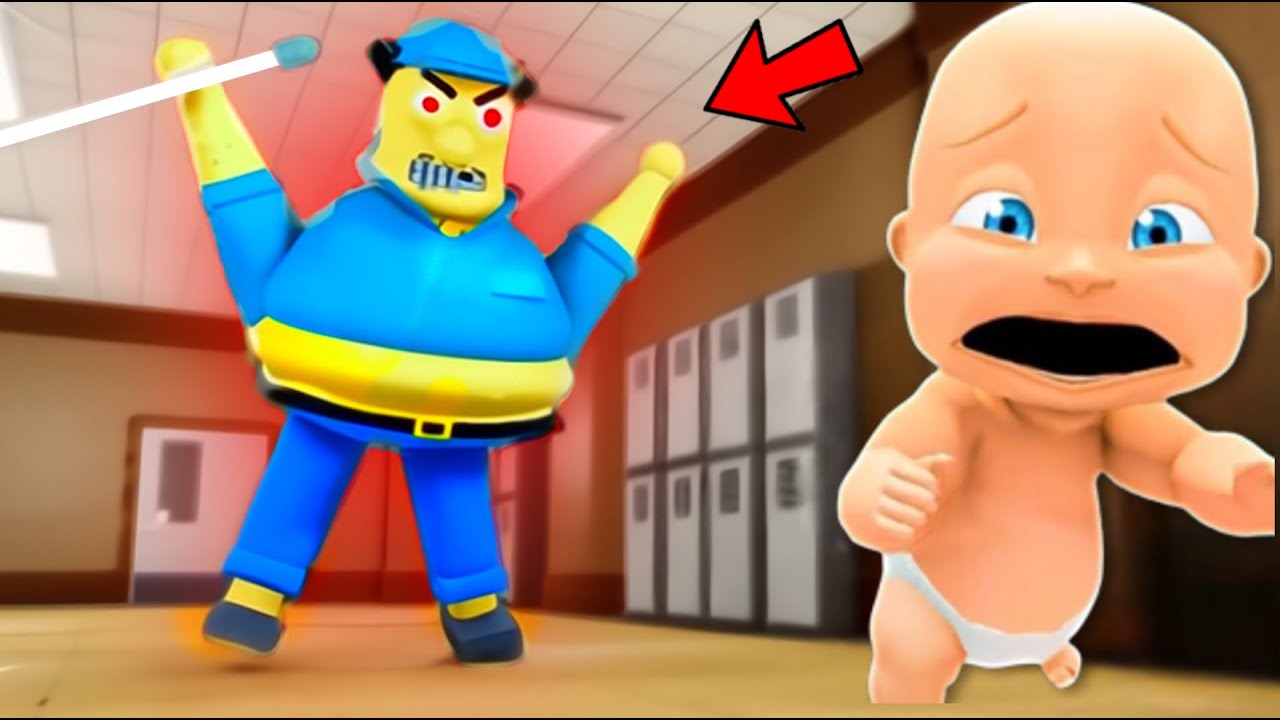 Baby Escapes EVIL JANITOR! - YouTube