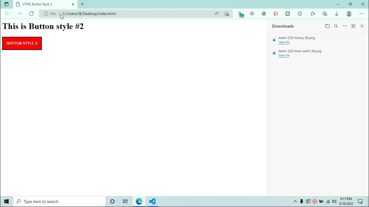 HTML Tutorial: CSS Button Styles Tutorial #2 (Zoom Effect) - YouTube