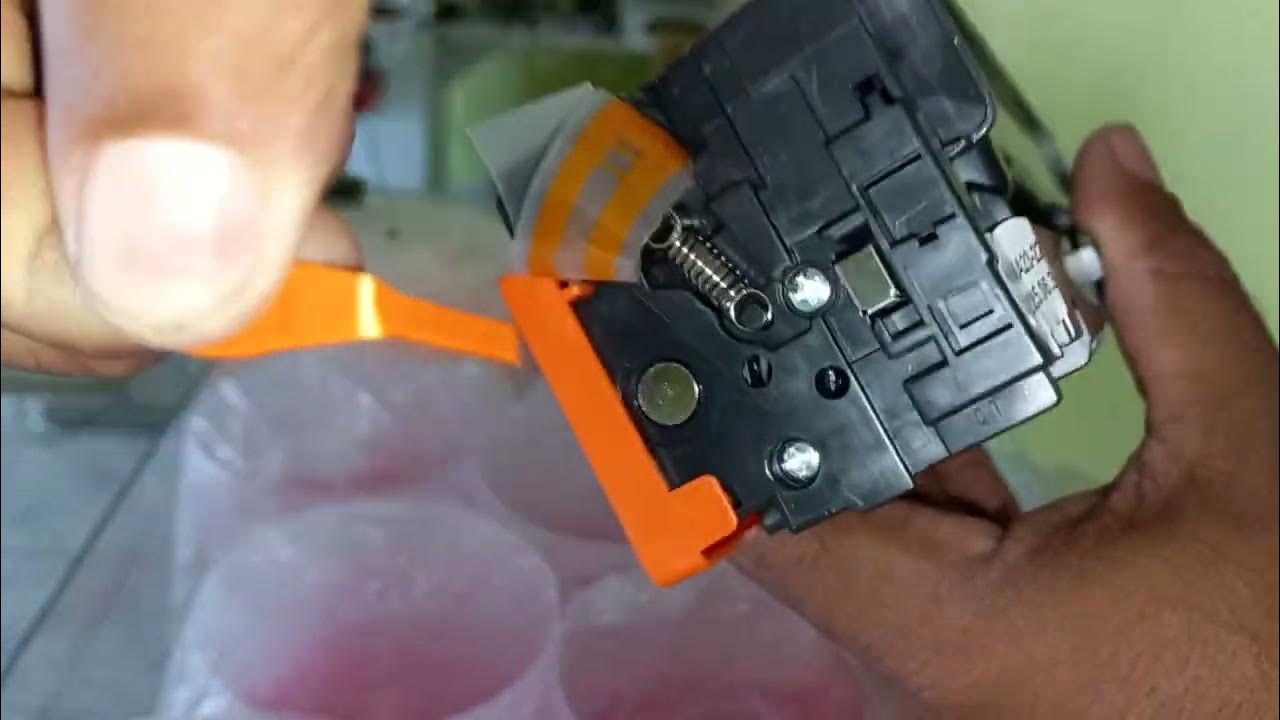 como trocar o chip do toner da impressora hp M454dw. - YouTube