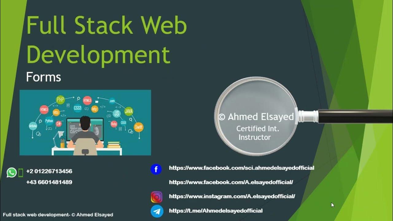 HTML Forms Introduction | Inputs | Labels | مقدمة عن النماذج - YouTube