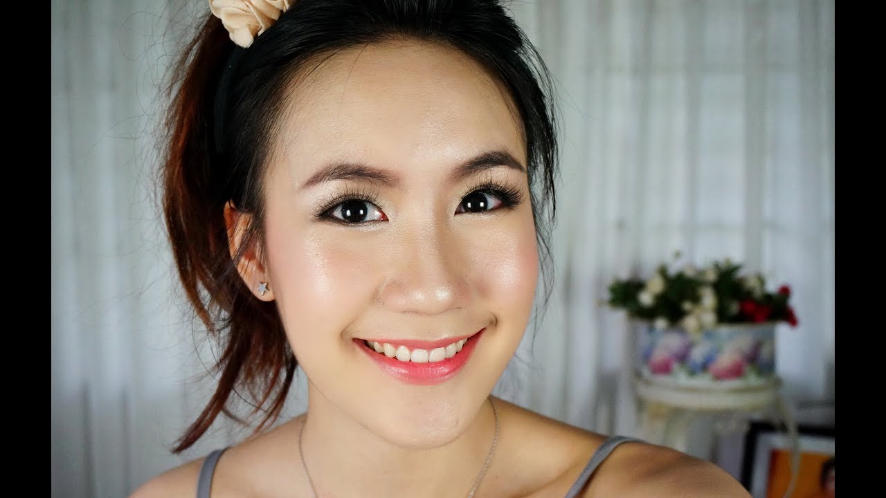 Dewy skin makeup tutorial แต่งหน้าสดใส ผิวฉ่ำวาว by Mayy R - YouTube