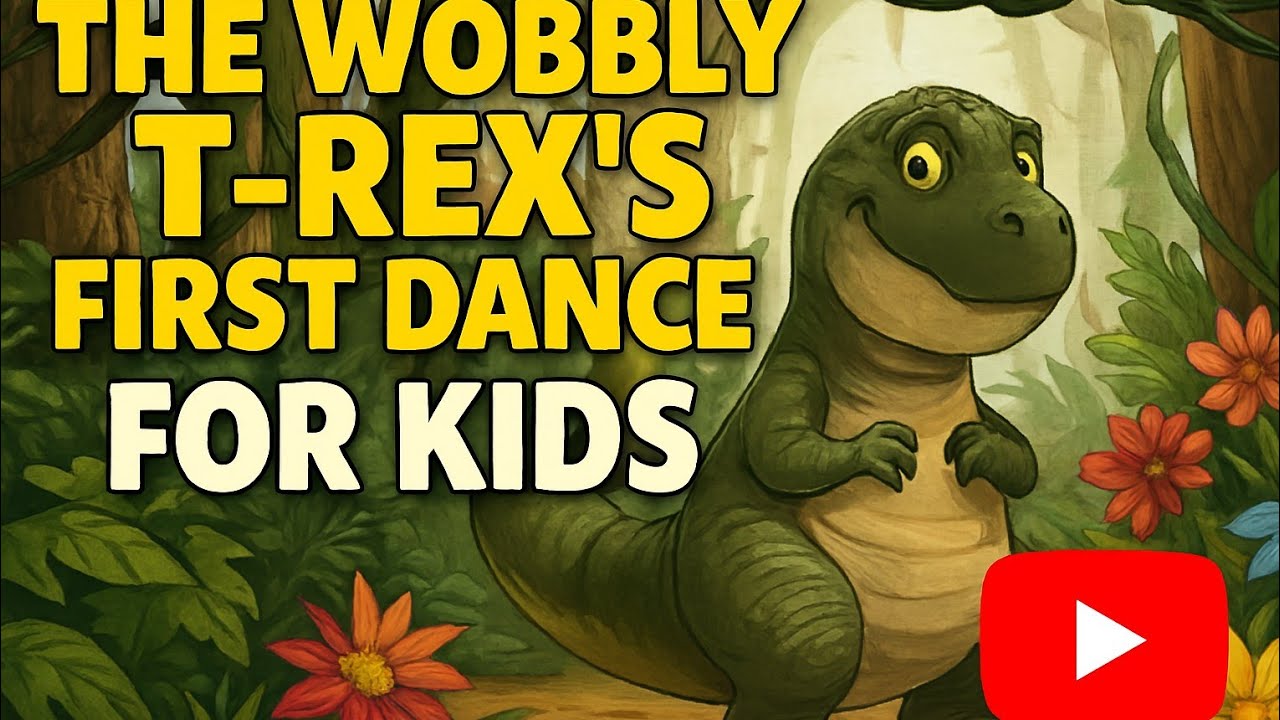 The Wobbly T-Rex’s First Dance | Funny Dinosaur Story for Kids - YouTube