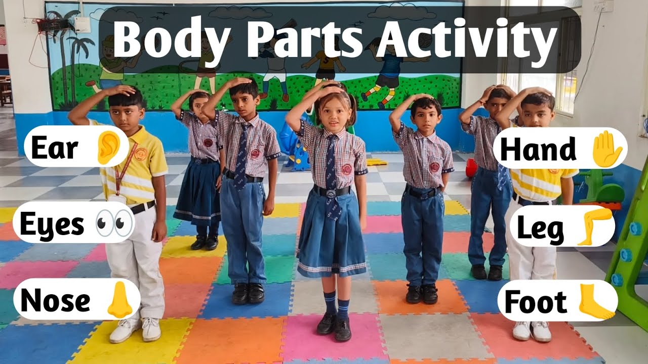 Parts of Body Activity || School Students Activity || Fun Activity ...