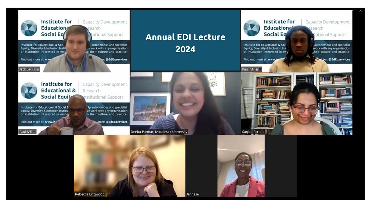 Annual EDI Lecture 2024 - YouTube
