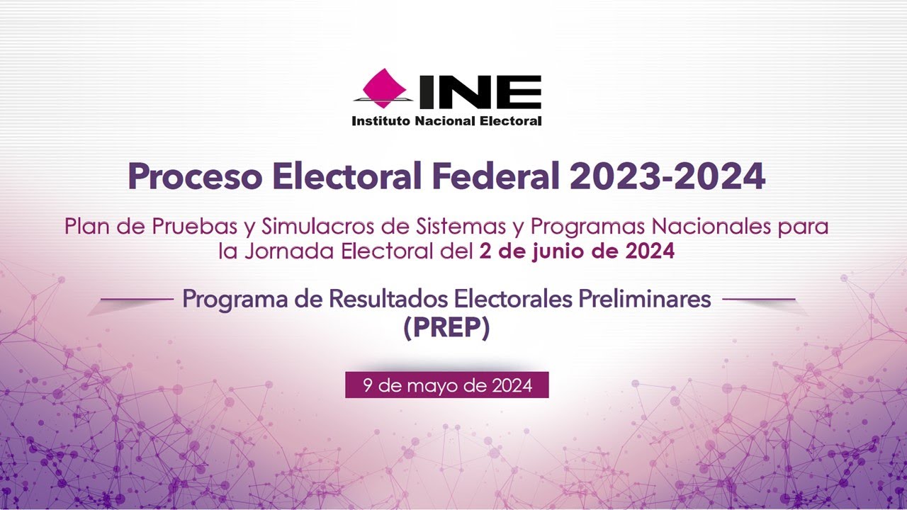 Conferencia de Prensa sobre el Programa de Resultados Electorales ...