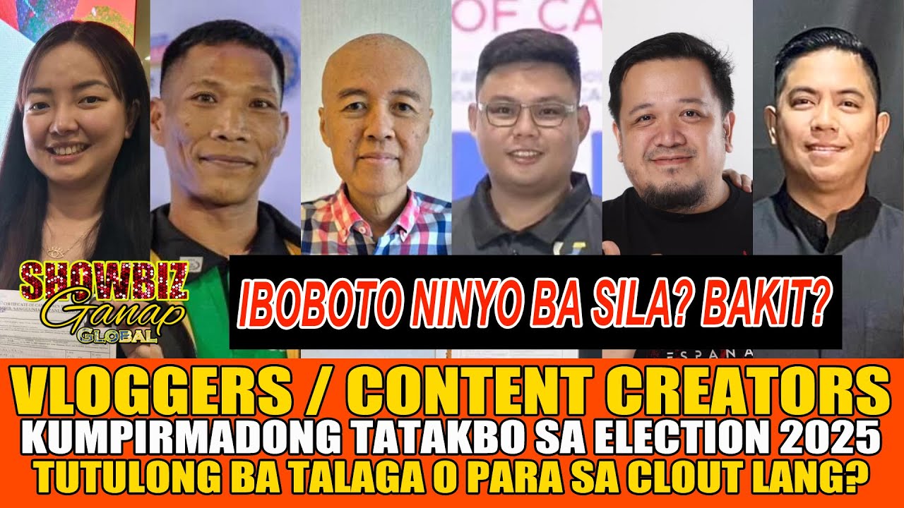 IBOBOTO MO BA? MGA VLOGGERS AT CONTENT CREATORS NA KUMPIRMADONG TATAKBO ...
