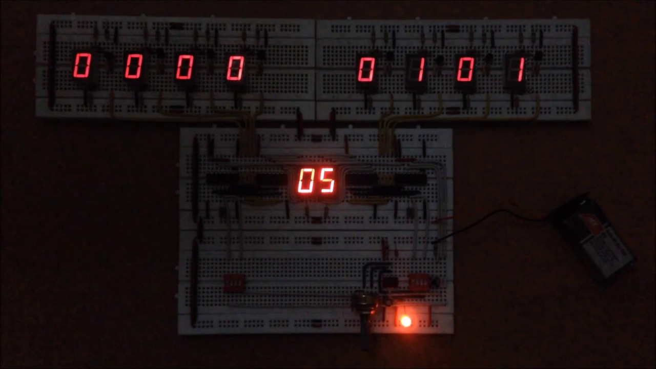 Two-Digit Counter with BCD (Count Up & Count Down) - YouTube