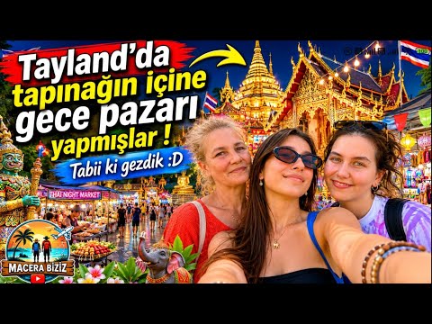 Pattaya'da Şaşırtan Manzara! Her yerde görmüştük tapınakta gece pazarı görmeyi beklemiyorduk! 