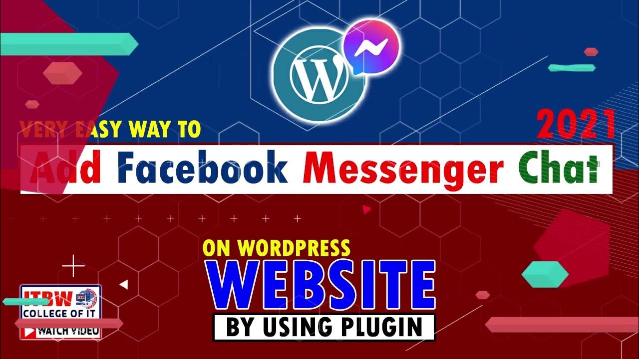 How to Add Facebook Messenger Chat on Website By Using WordPress Plugin ...