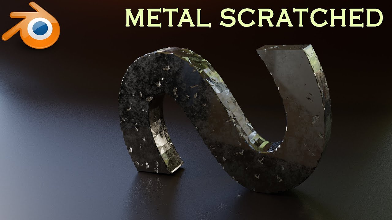 Quick create metal scratched text in Blender - 214 - YouTube