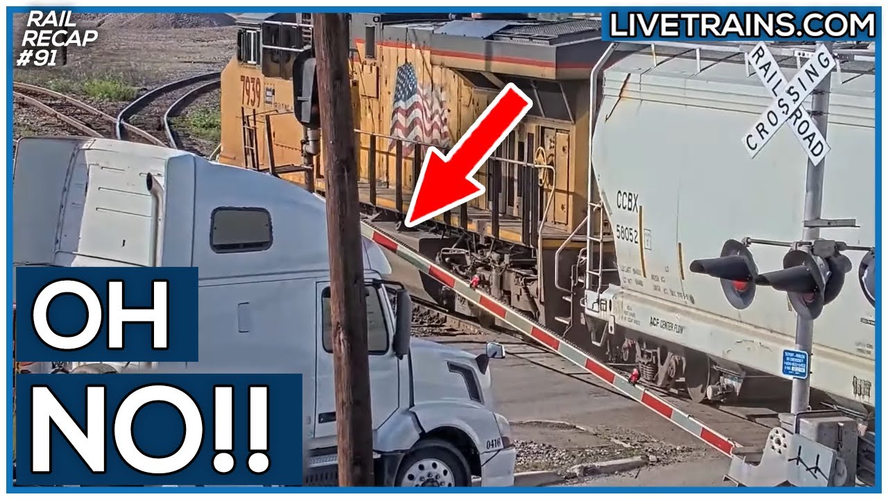 OH NO! Semi STUCK Under Crossing GATES + MIND BLOWING Lash Ups | LIVE ...
