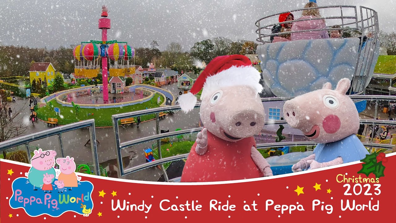 Windy Castle at Christmas in Peppa Pig World (Dec 2023) [4K] - YouTube