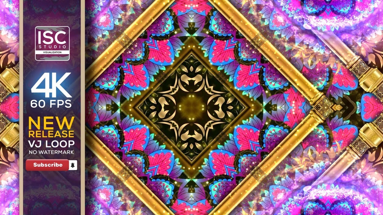 Free 4K Mandala Luxury Animation | Gold Effect | Luxury Motion | VJ ...