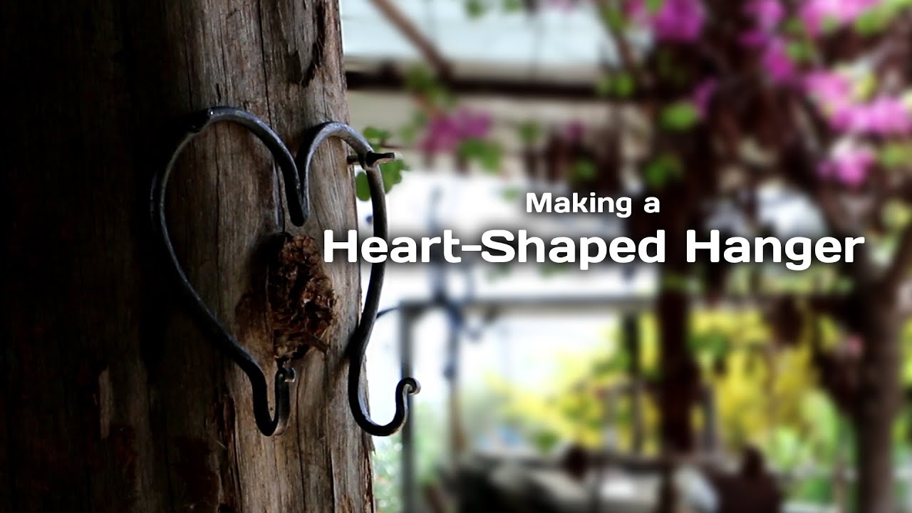 Making a Heart-Shaped Hanger for my apron - YouTube