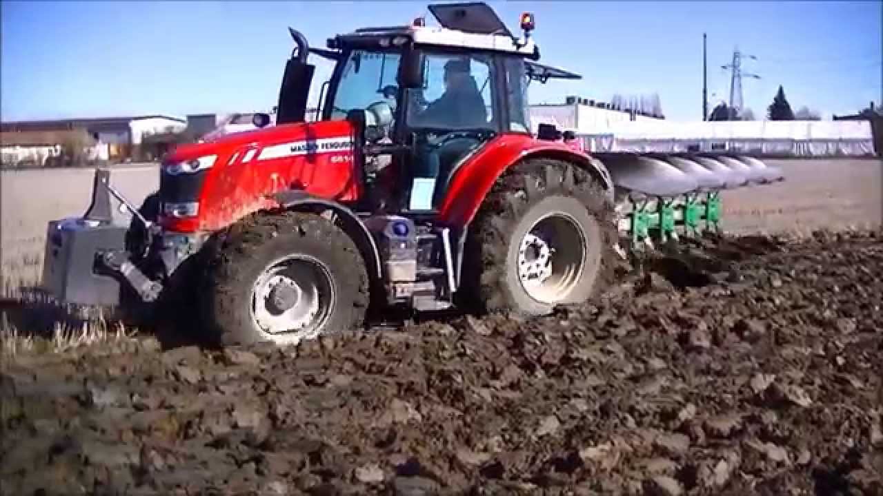 Massey Ferguson 6614 + regent pentavomere - YouTube
