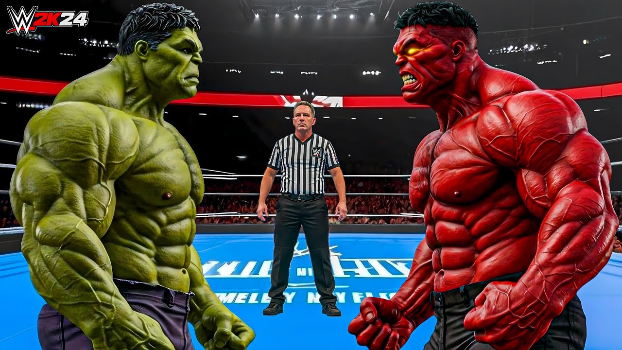 WWE 2K24 - HULK VS RED HULK | PS5 Gameplay - YouTube