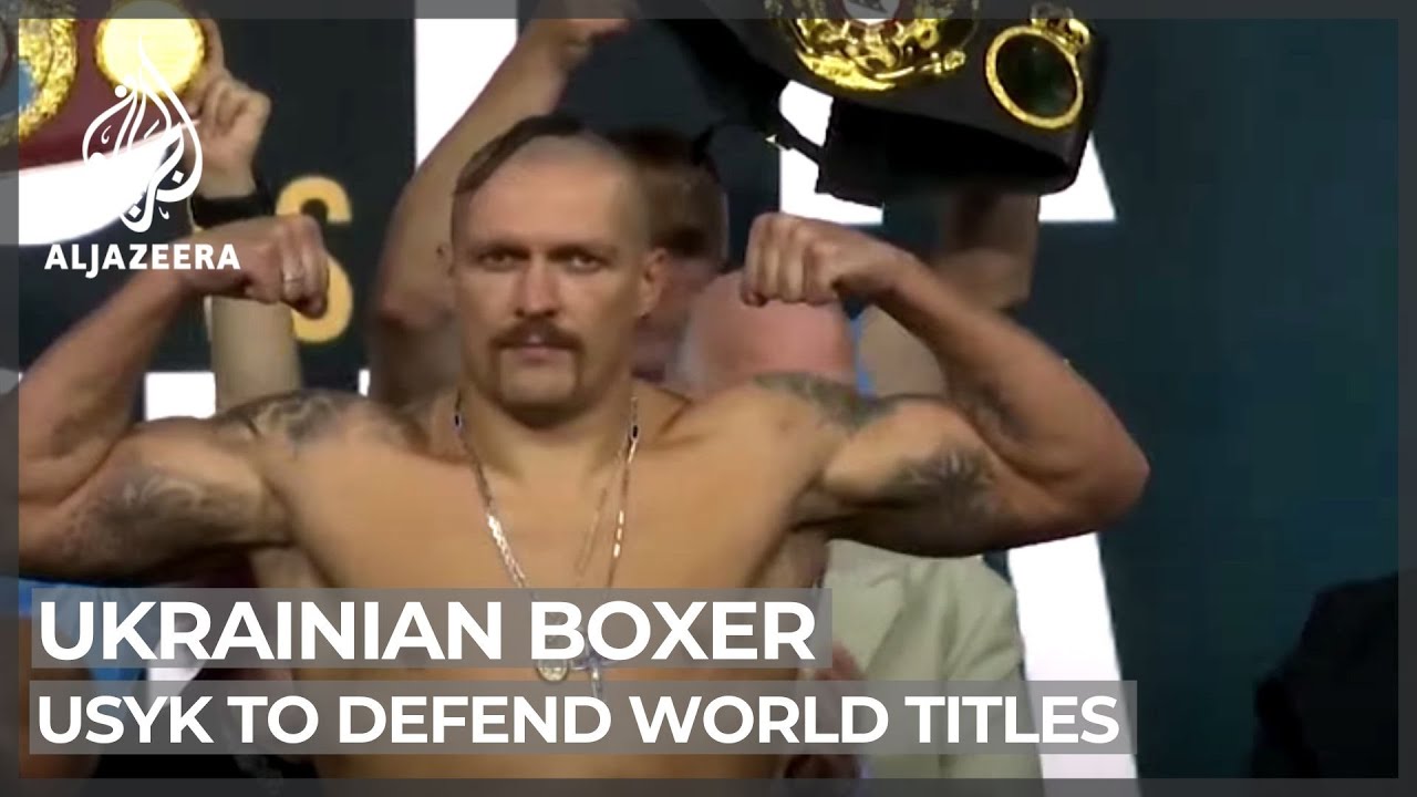 Ukrainian professional boxer Usyk ready to defend world titles - YouTube