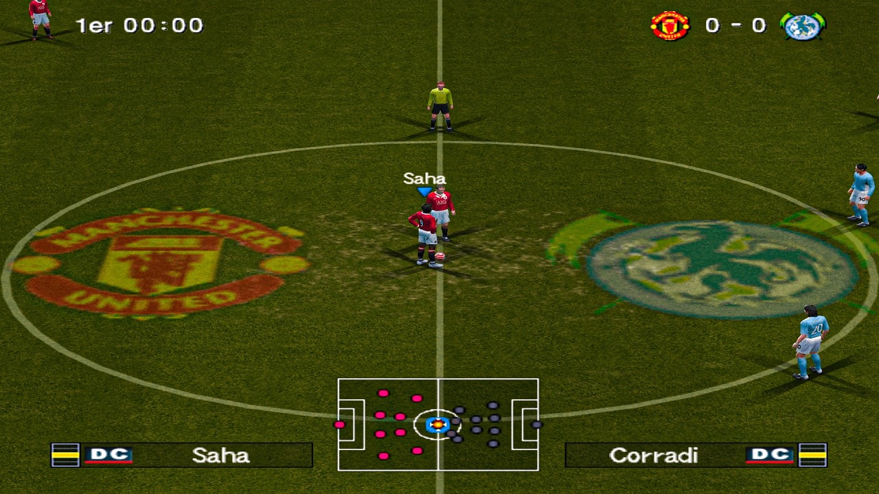 Manchester United VS Man Blue - Pro Evolution Soccer 2006 PES (2K60FPS ...