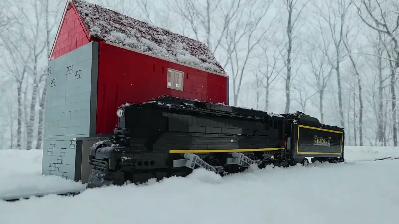 Lego Pennsylvania Railroad T1 in the Snow - YouTube