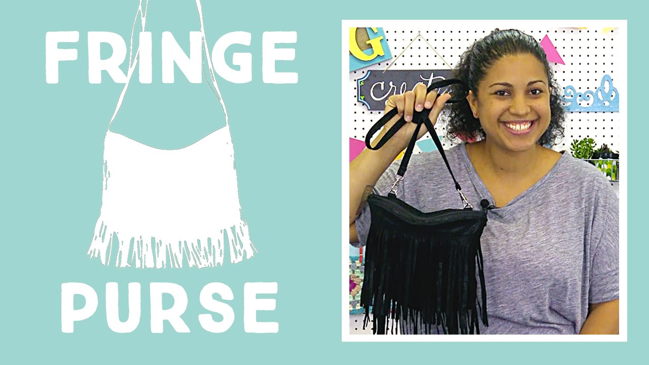 Faux Leather Fringe Purse: Easy Craft Tutorial with Vanessa of Crafty ...