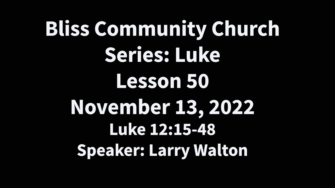 Luke Lesson 50 - YouTube