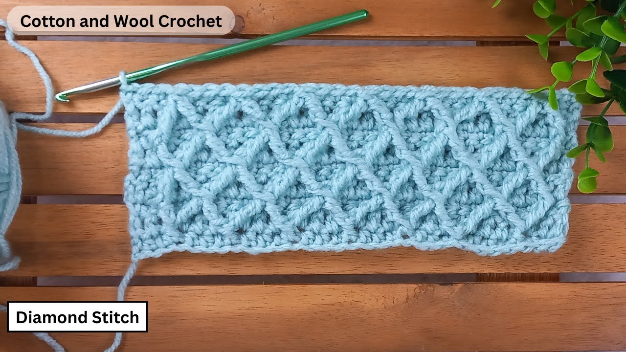 Diamond Stitch Tutorial - YouTube