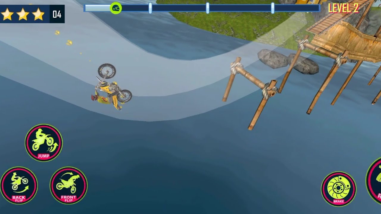 Bike Stunt Tricks Master Level 2 🎯 || Heavy Stunts Game Video 📸 || Bike ...