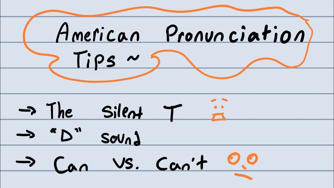 Tips on American Pronunciation - YouTube