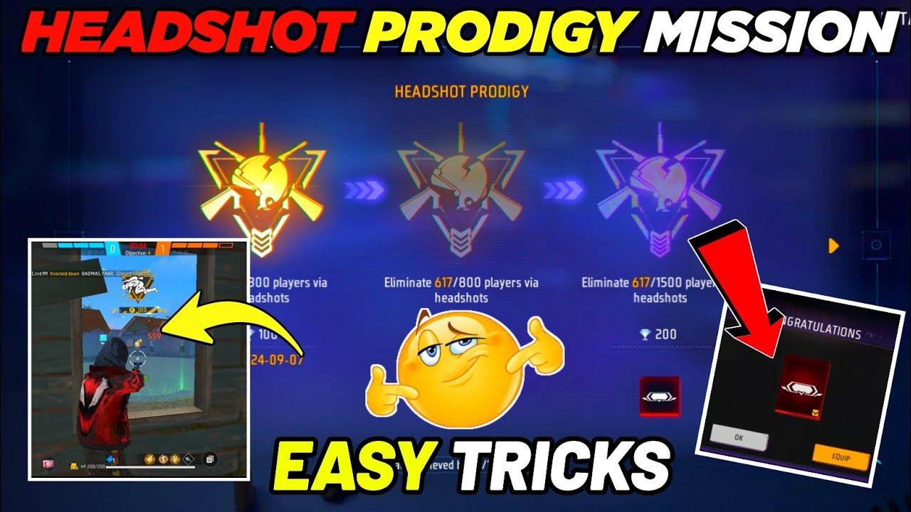 HOW TO GET HEADSHOT ARTIST TITLE IN FREE FIRE | HOW TO GET HEADSHOT ...