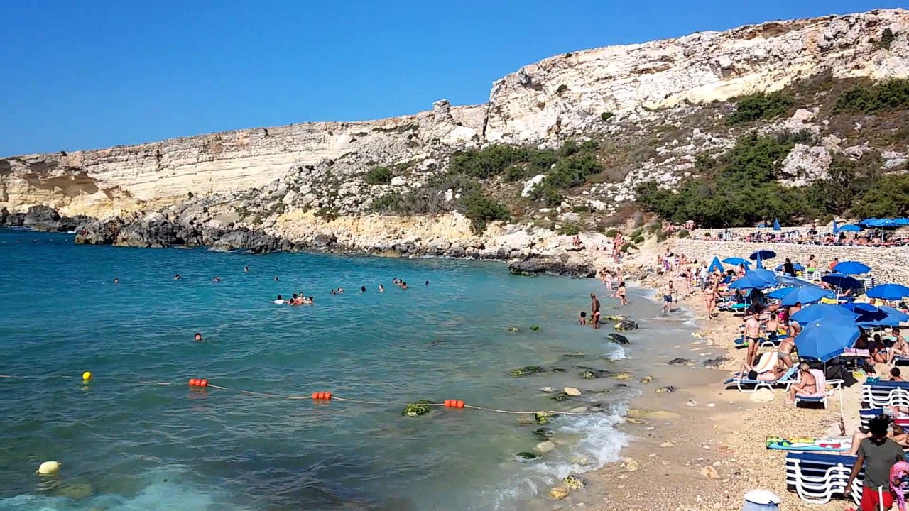 Malta 2017 Paradise beach bay - YouTube