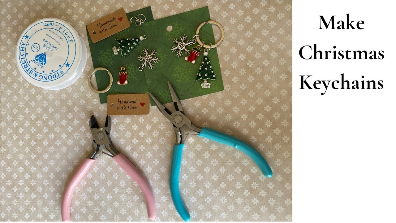 Making Keychains. Making Keyrings. Christmas Keyring. Handmade Keyring ...