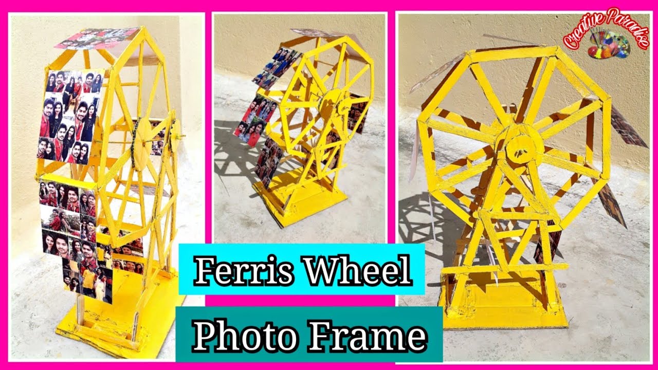 FERRIS WHEEL PHOTO FRAME | Ferris Wheel Diy | how to make ferris wheel ...