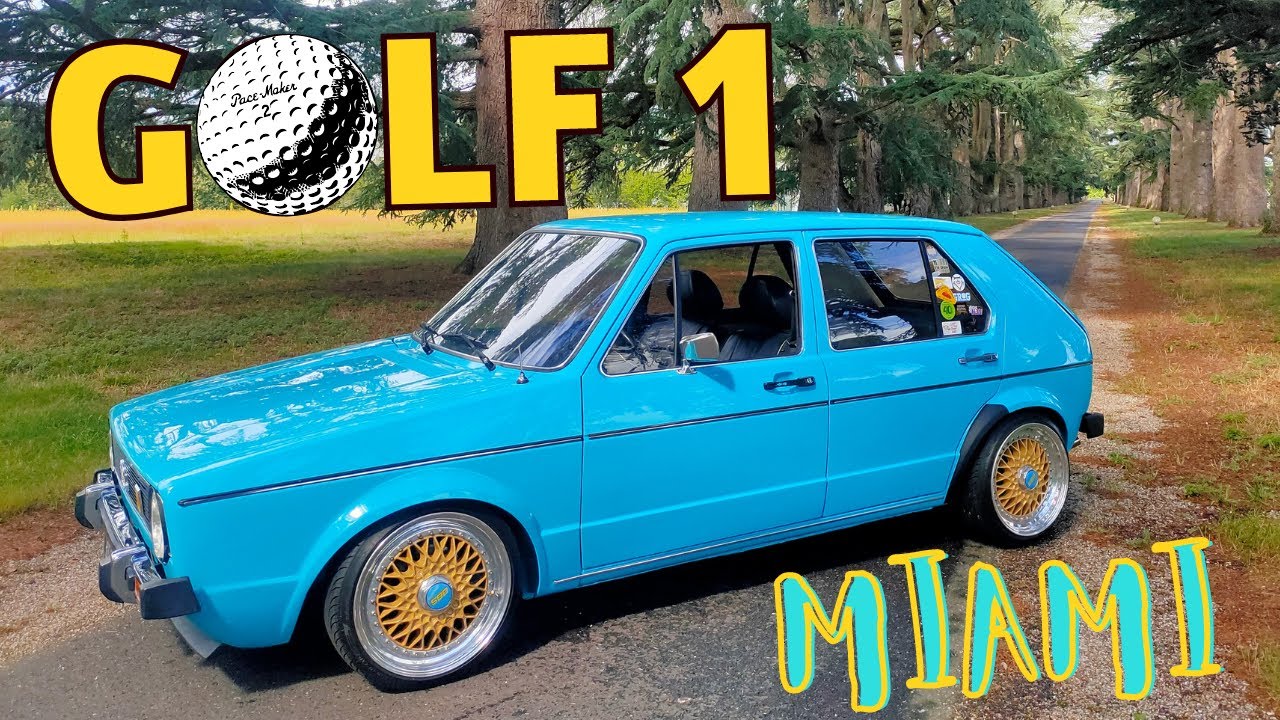 GOLF 1, BLEU MIAMI X BBS , FULL RESTO 😎 - YouTube