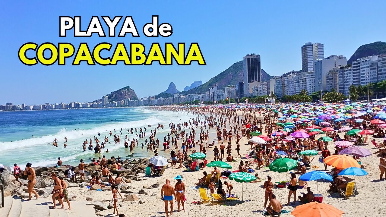 ⚠️ Es PELIGROSO? Caminando X la PLAYA de COPACABANA en RIO de JANEIRO ...