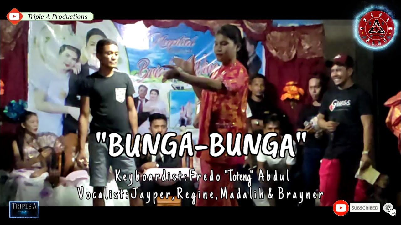 BUNGA-BUNGA (Pangalay) | Triple A Band | (Live Recording) - YouTube