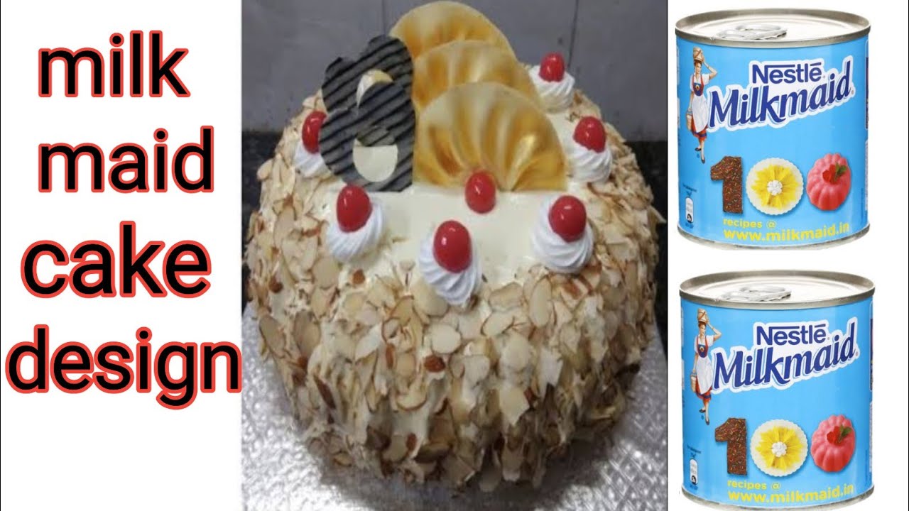 Milkmaid Cake Design | How To Make Milkmaid Cake Design Idea 2023 - YouTube