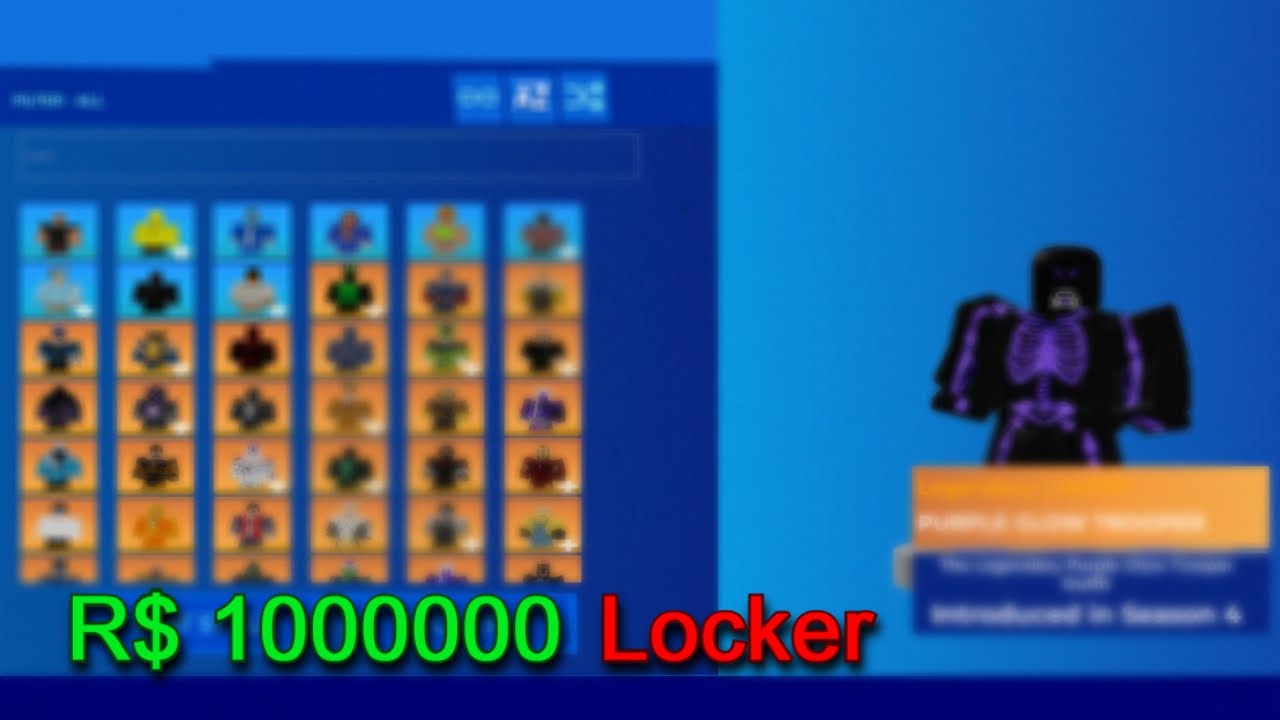 Mein R$ 1000000 Fortblox Locker - YouTube