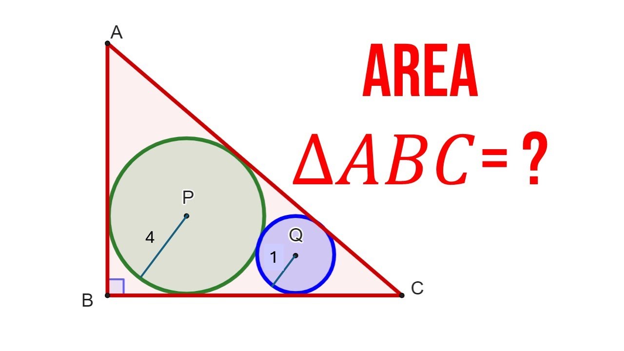 Touching circles inside a triangle - Geometry problem I GRE I Pre-Math ...