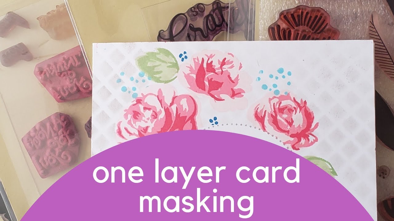 1 Layer Card/Masking Technique - YouTube
