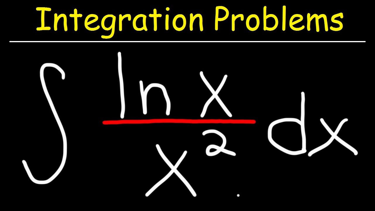 Integral Of Lnx x 2 YouTube
