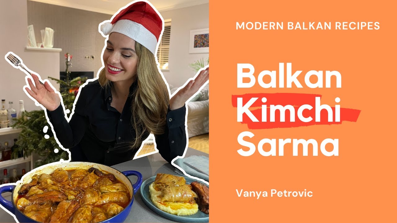 Sarma Balkan Recipe with Korean Kimchi in London - YouTube